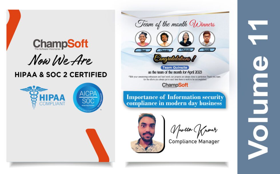 Newsletter Volume 11 - ChampSoft